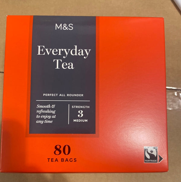 M&S EVERYDAY TEA BAGS (80'S) 250G - Little taste of home