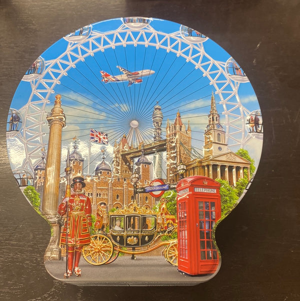Novelty Sights of London Tin with Belgian choc Chunk Biscuit - Little ...