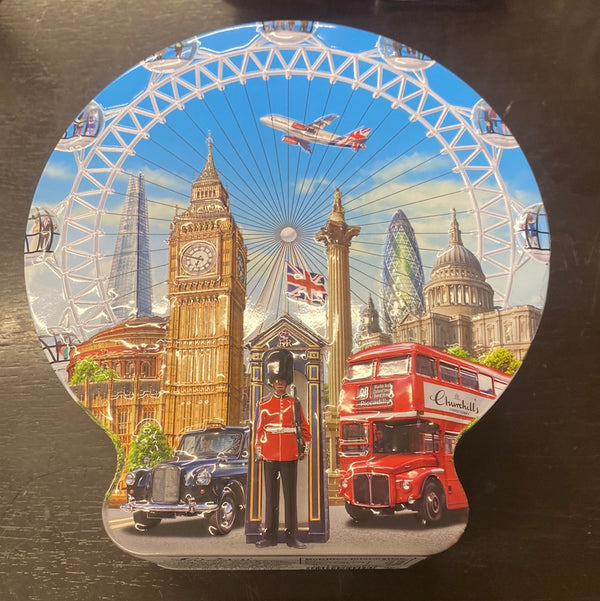 Novelty Sights of London Tin with Belgian choc Chunk Biscuit - Little ...
