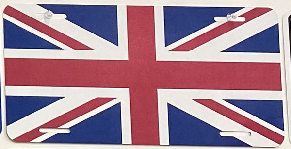 British Flag Design- CUSTOM LICENSE PLATES - Little taste of home