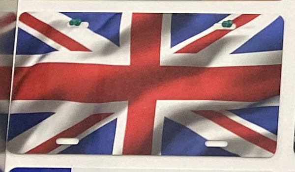 British Flag Design- CUSTOM LICENSE PLATES - Little taste of home