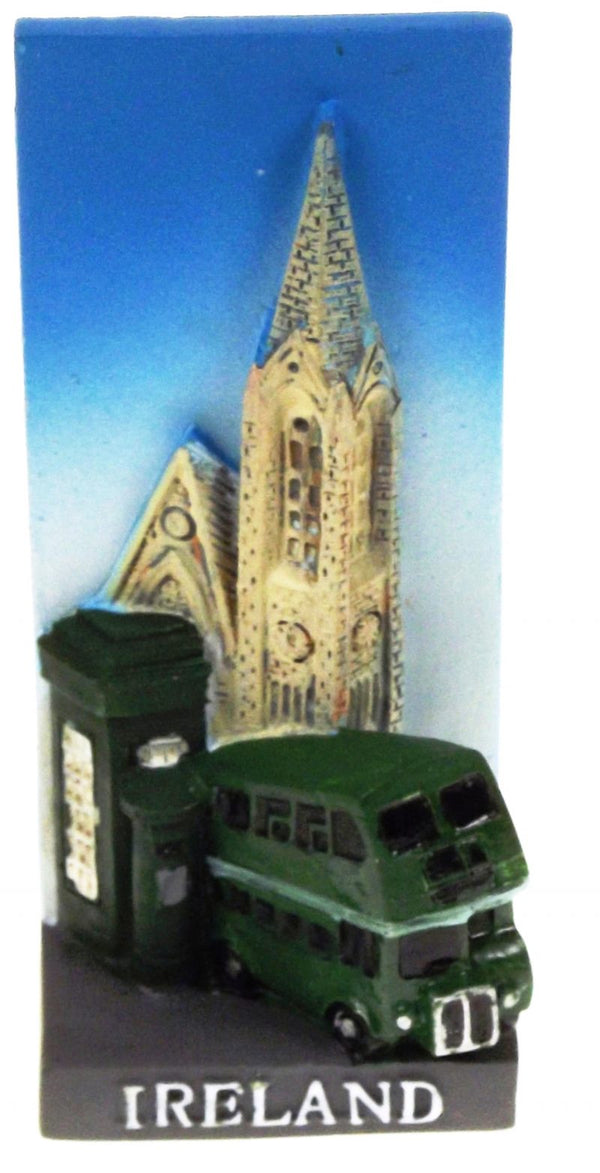 Ireland 3D Bus Fridge Magnet - Little taste of home