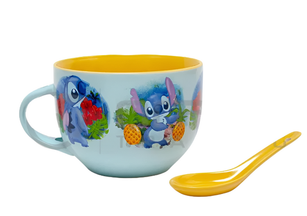 Lilo & Stitch Soup Mug & Spoon Set – Tropical - Little taste of home